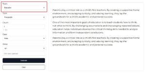 Free Dummy Text Generator with Custom Topics